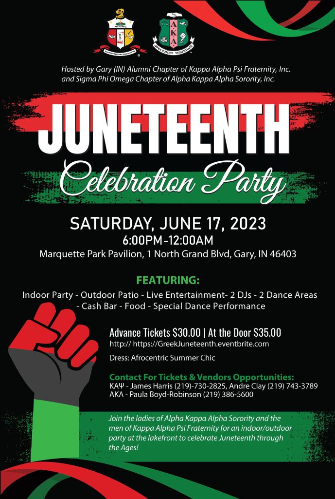 Juneteenth Celebration Party | Kappa Alpha Psi - Gary Alumni Chapter